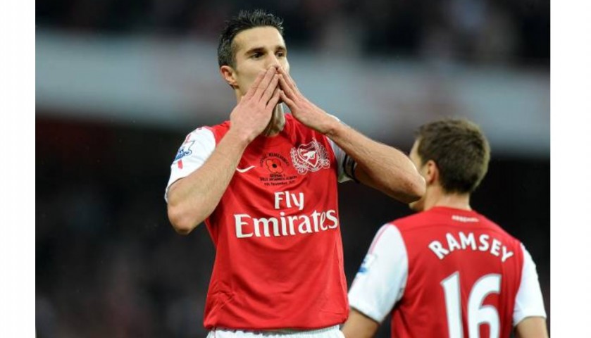 Van Persie Official Arsenal Signed Shirt, 2011/12 - CharityStars