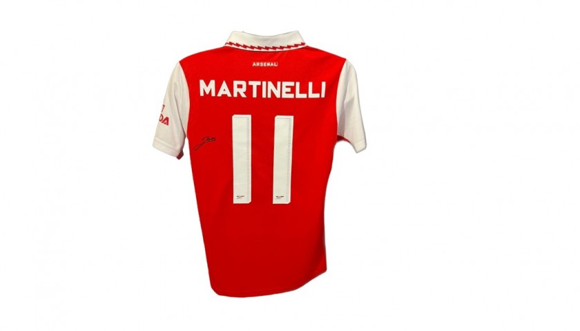 Maglia Gabriel Martinelli Arsenal, 2022/23 - Autografata - CharityStars