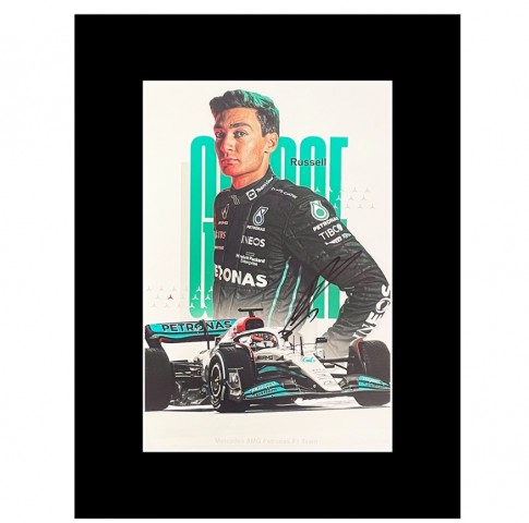 George Russell Signed Photo Display - CharityStars