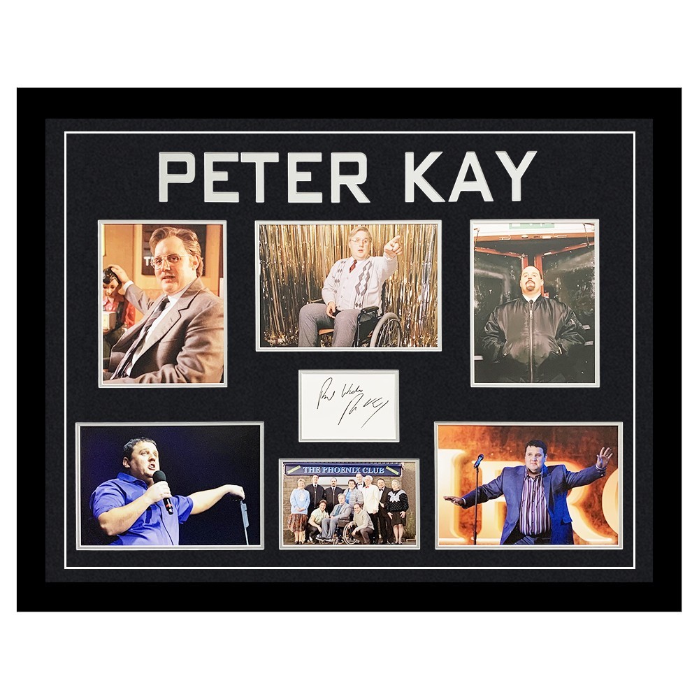 Peter Kay Signed Photo Display - CharityStars